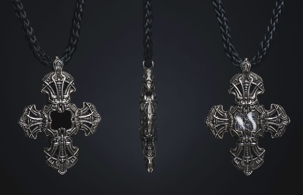 Kells Cross IV Fossil Coral Men's Pendant | William Henry